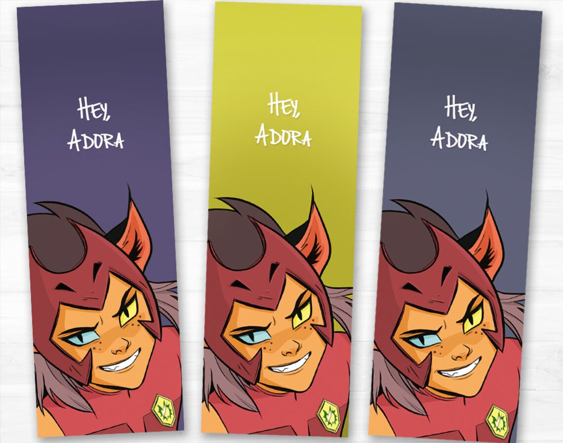 Hey Adora - Set of 5 Catra Bookmarks - Etsy