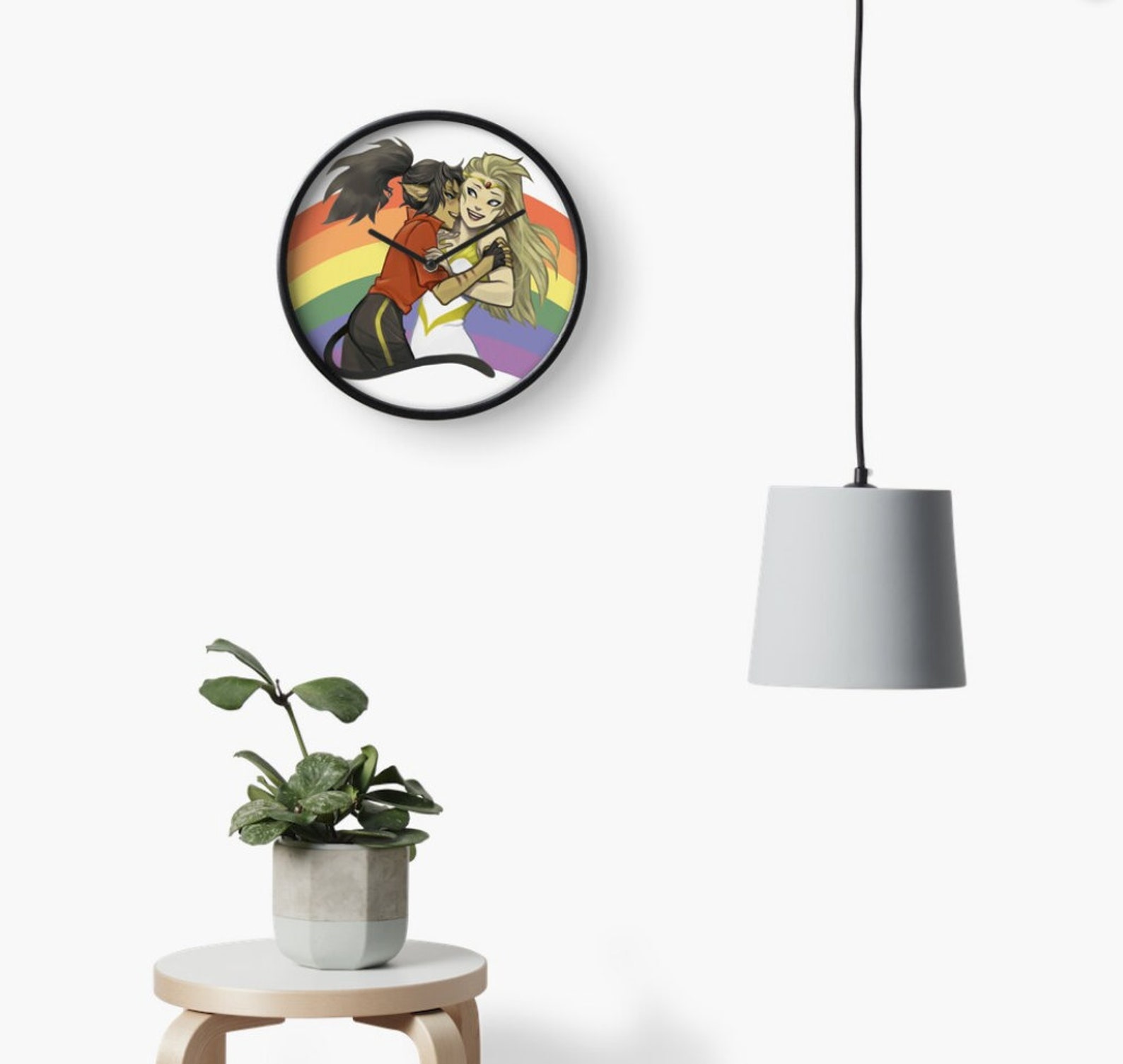 Catradora O'clock White or Black Catra & Adora Clock - Etsy
