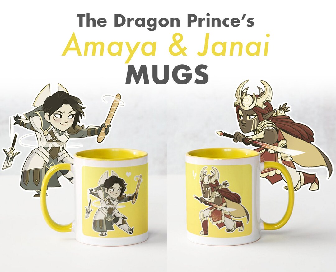 Amaya & Janai Mug | the Dragon Prince | 2 Colors Available - Etsy