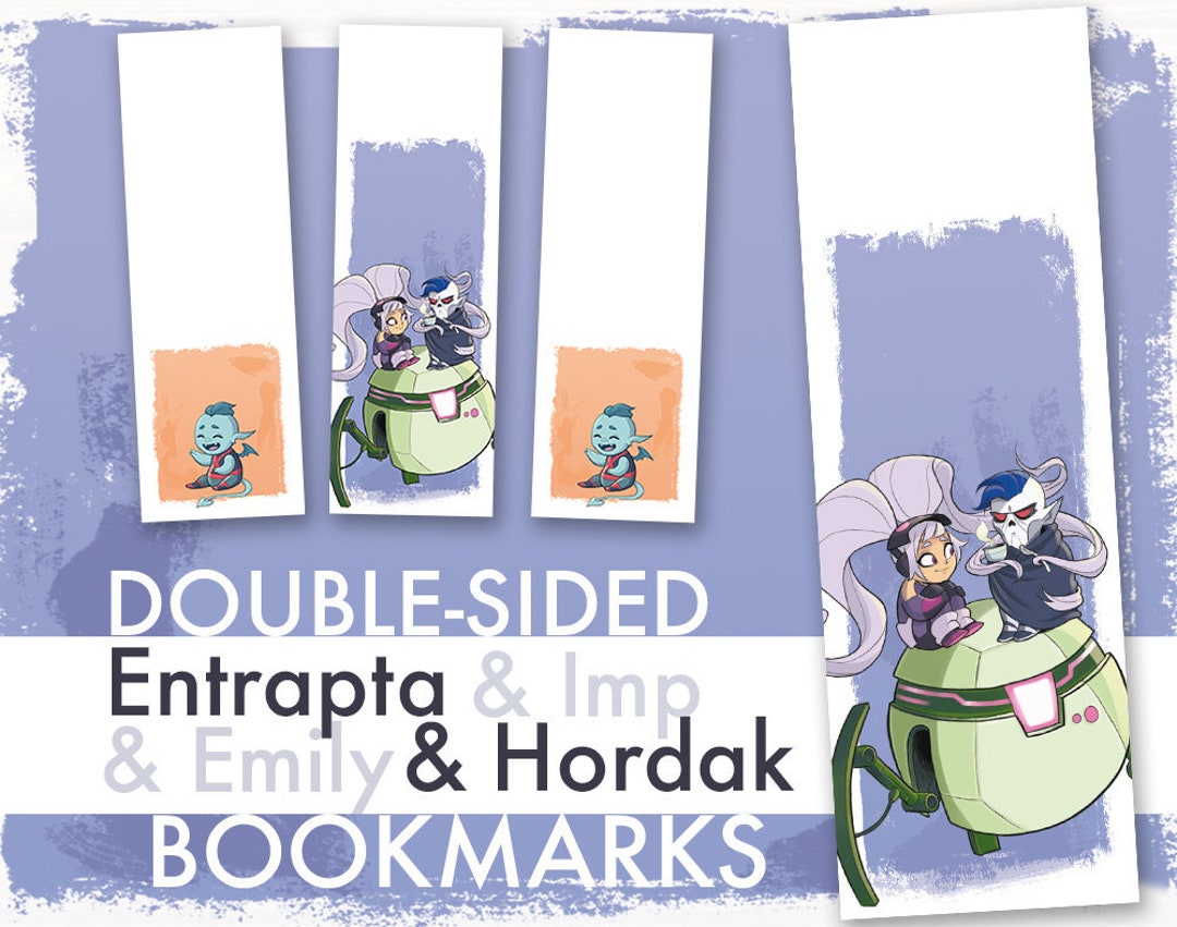 Chibi Entrapta and Hordak Two-sided Bookmarks - Also Featuring Emily ...