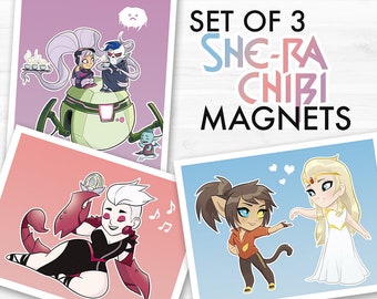 She-Ra Chibi Postcards Catra Adora Entrapta Hordak | Etsy