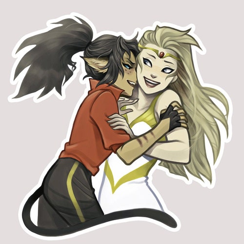 Catradora Kiss Sticker she Ra Season 5 Catra and Adora - Etsy