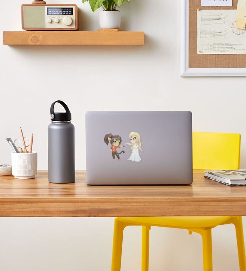 Chibi Catradora Wish Sticker Catra and Adora Dancing at - Etsy