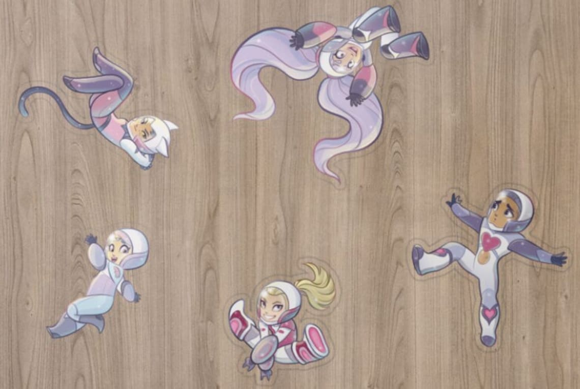 She-ra Space Squad Chibi 3 Sticker Set | Etsy