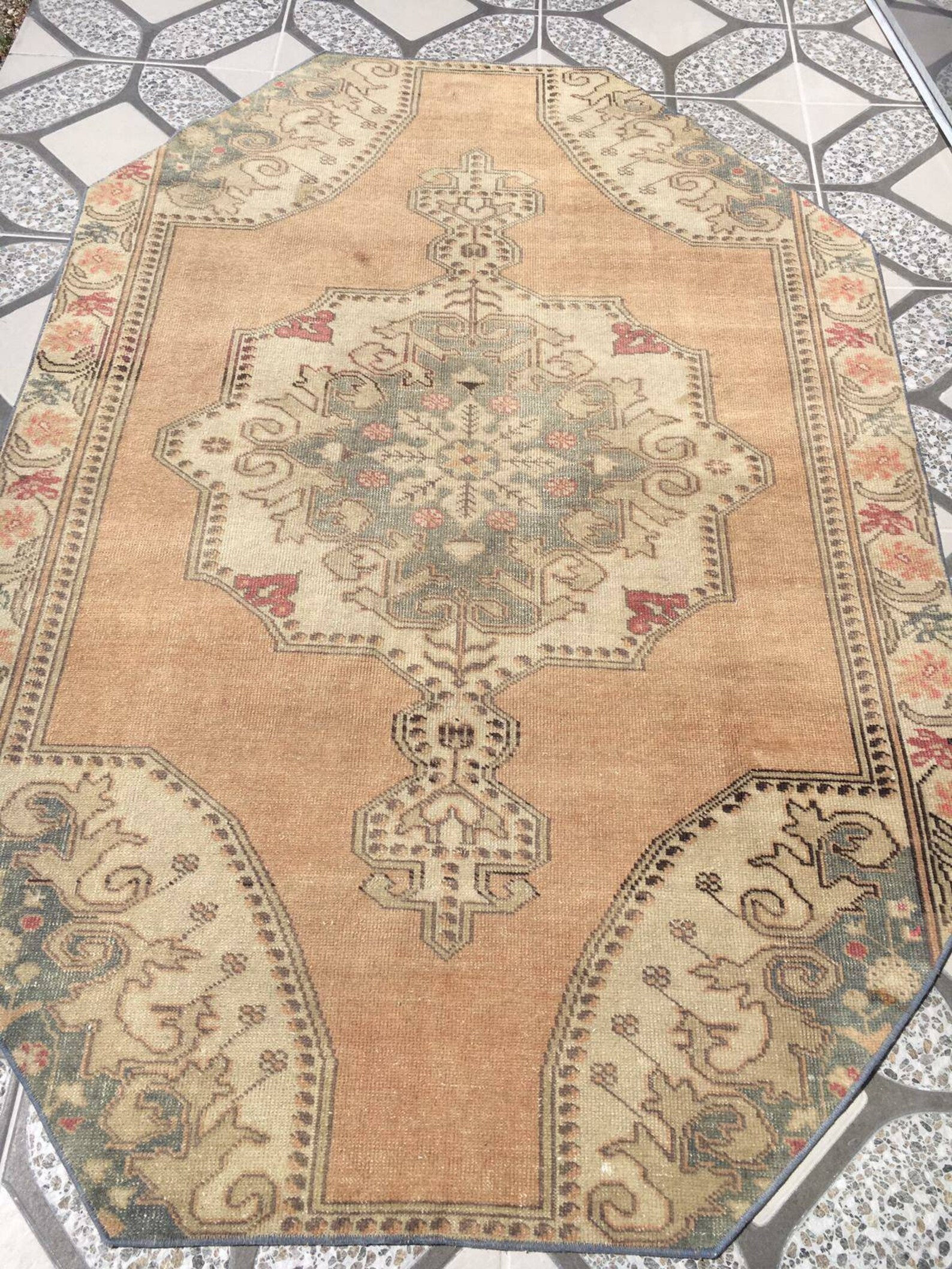 6 Ft 6 in X 4 Ft 4 in 198x134 Cm Runner Rug Turkısh Rug Old | Etsy