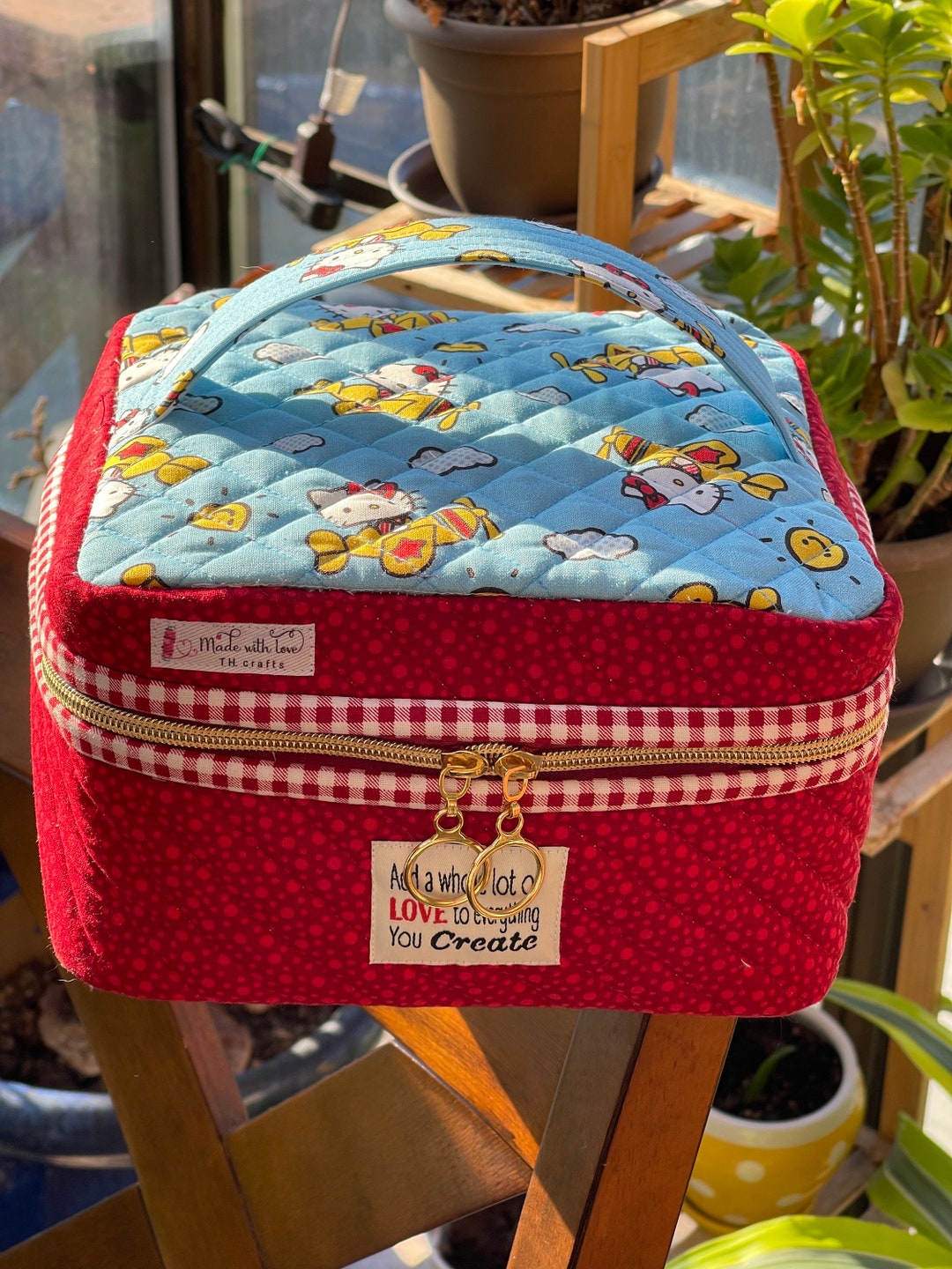 Hello Kitty Cube Bag ,cute Bag, Valentines Gift, Red Cube Box,cutie ...