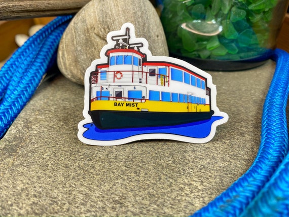 Casco Bay Ferry Bay Mist Portland Maine Die Cut Vinyl | Etsy