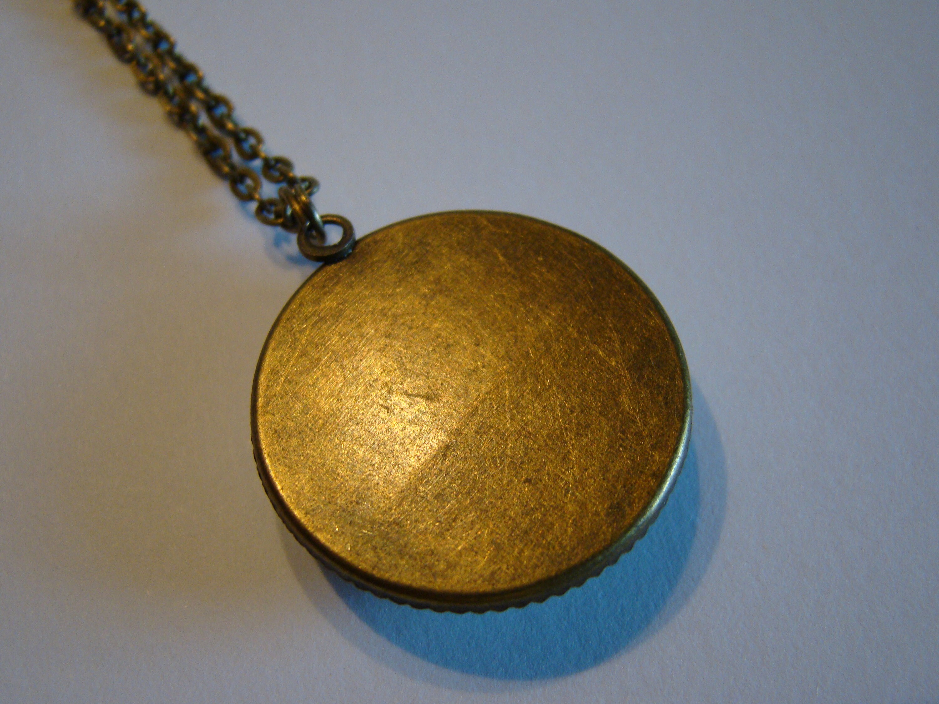 Collier chaîne médaillon collier verre Cabochon Paris - Etsy France