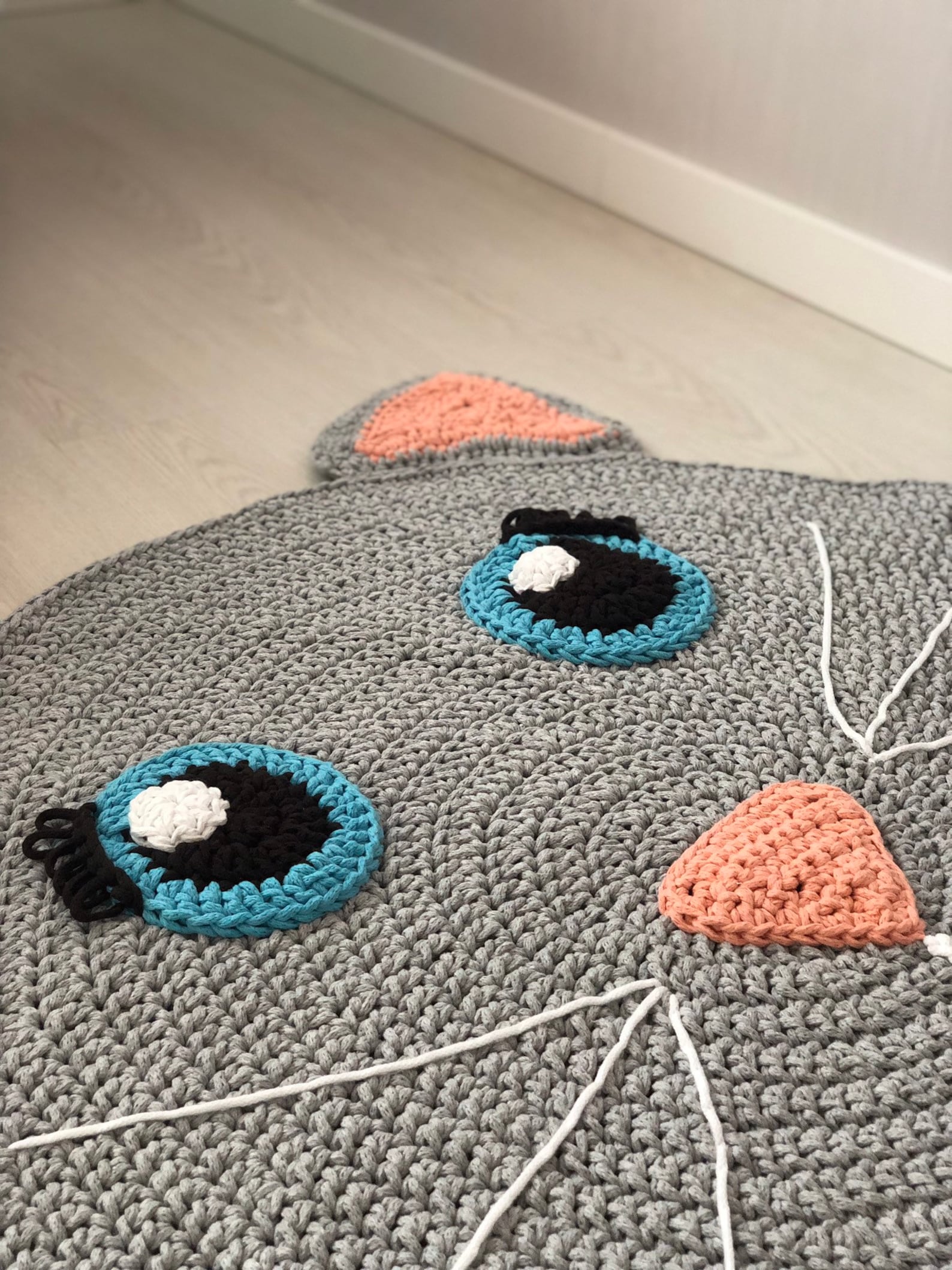 Crochet Rug Pattern Tutorial, Crochet Carpet Pattern, Cat Rug DIY ...