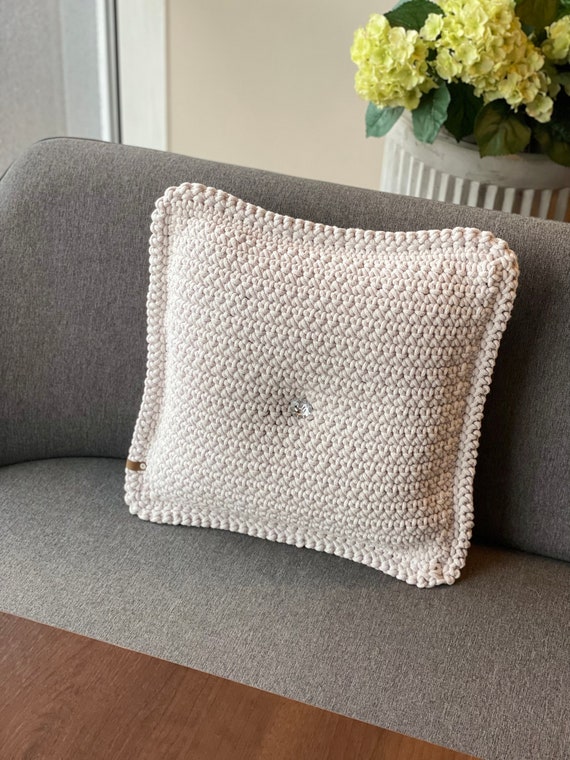 Crochet Pillow Pattern Pdf Super Easy DIY Crochet Pattern | Etsy