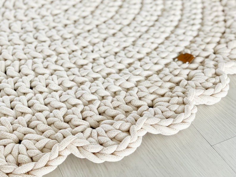 Round Crochet Rug Pattern Knitting Rug Pattern - Etsy
