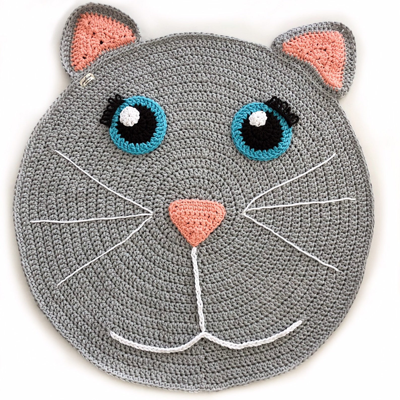 Crochet Rug Pattern Tutorial Crochet Carpet Pattern Cat Rug | Etsy