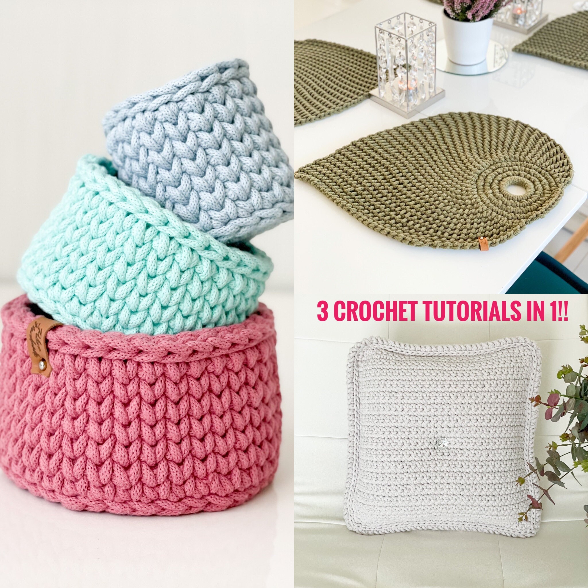 Lower Price 3 Crochet Patterns for the Price of 2 Crochet - Etsy