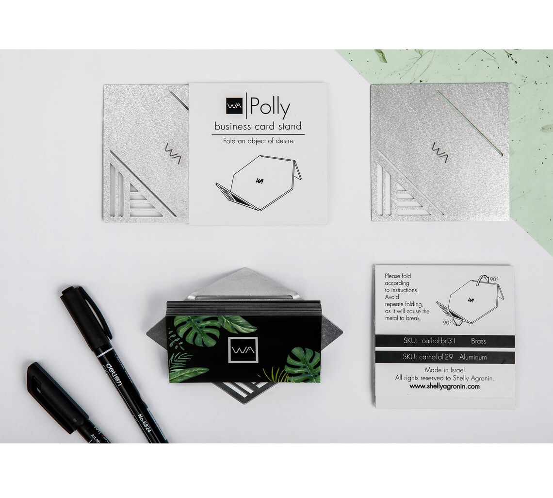 Desk Card Holder Business Card Holder Desk Decor Business | Etsy