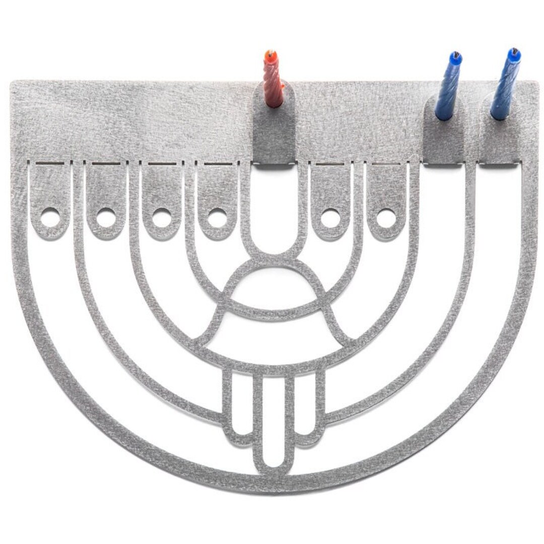 Hamsa Menorah, Modern Hanukiah, Hamsa Hand Menorah, Chanukah Menorah ...