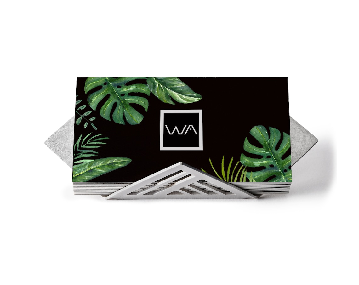 Desk Card Holder Business Card Holder Desk Decor Business - Etsy