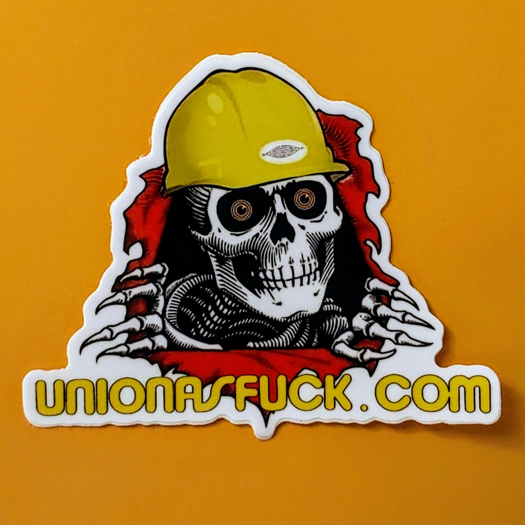 Union AF 3 Vinyl bones Sticker - Etsy