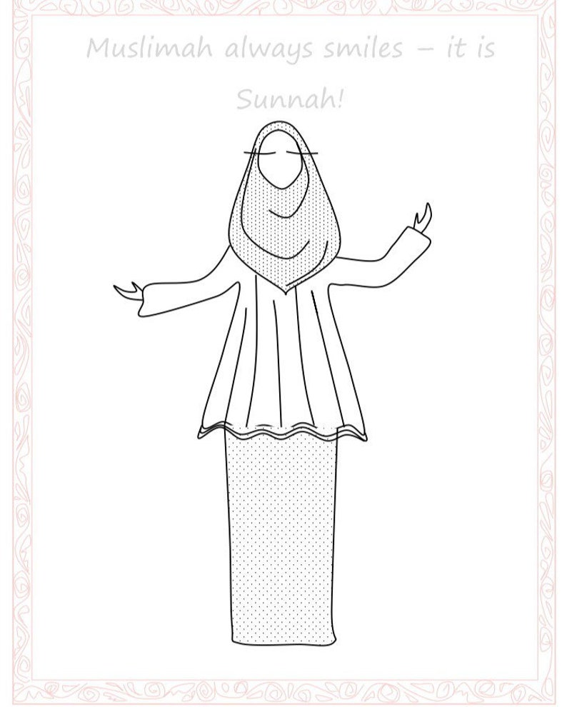 Little Muslimah40 Pages Printable Colouring Book - Etsy
