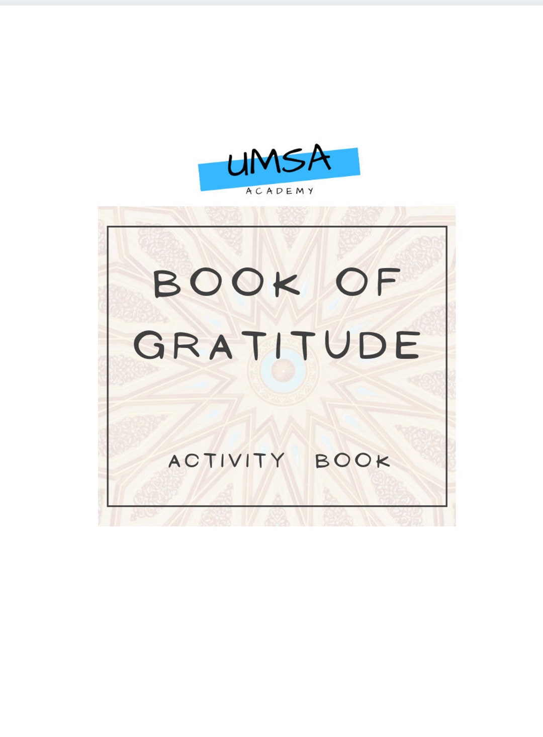 Activity Book of alhamdulillah for Little Ones - Etsy