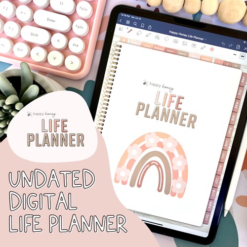 Undated Digital Boho Life Planner Goodnotes Planner - Etsy
