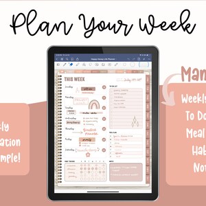 Undated Digital Boho Life Planner Goodnotes Planner Digital Planner ...