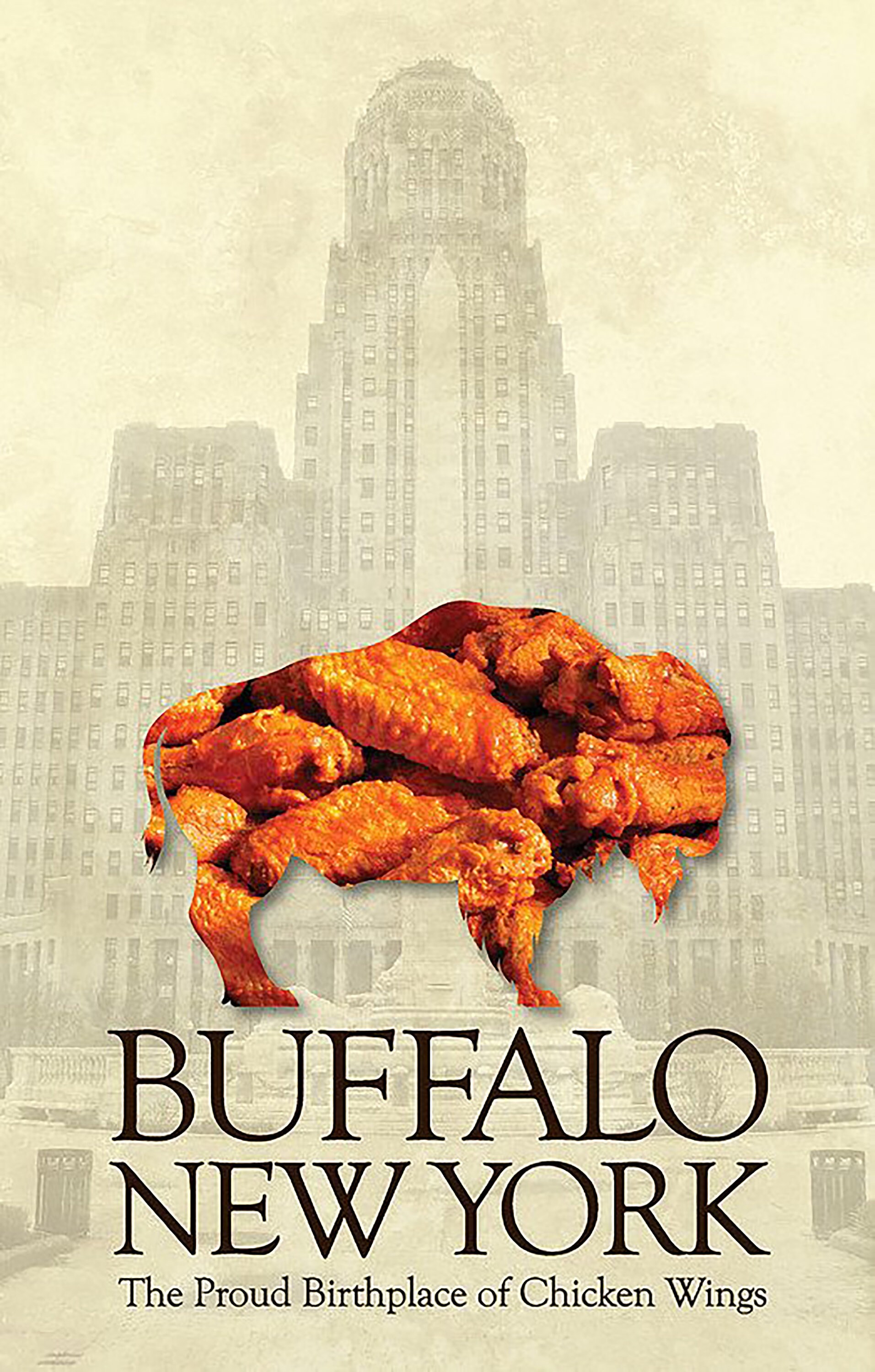 Chicken Wing Poster Buffalo NY - Etsy