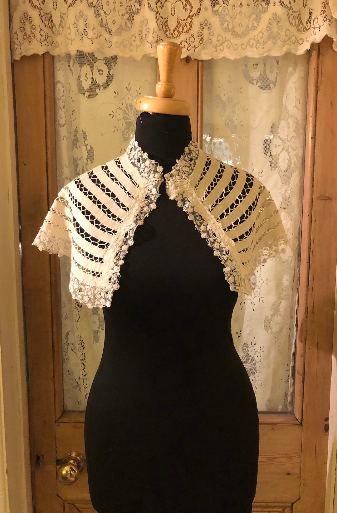 Large Puritan Style Antique Lace Collar - Etsy