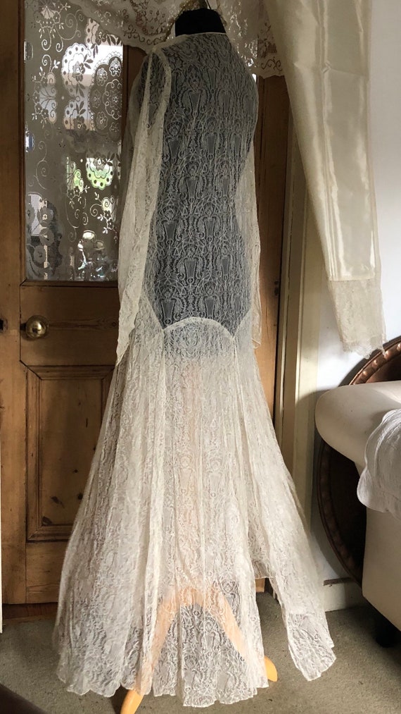 1920s Shadow Lace Original Wedding dress - Gem