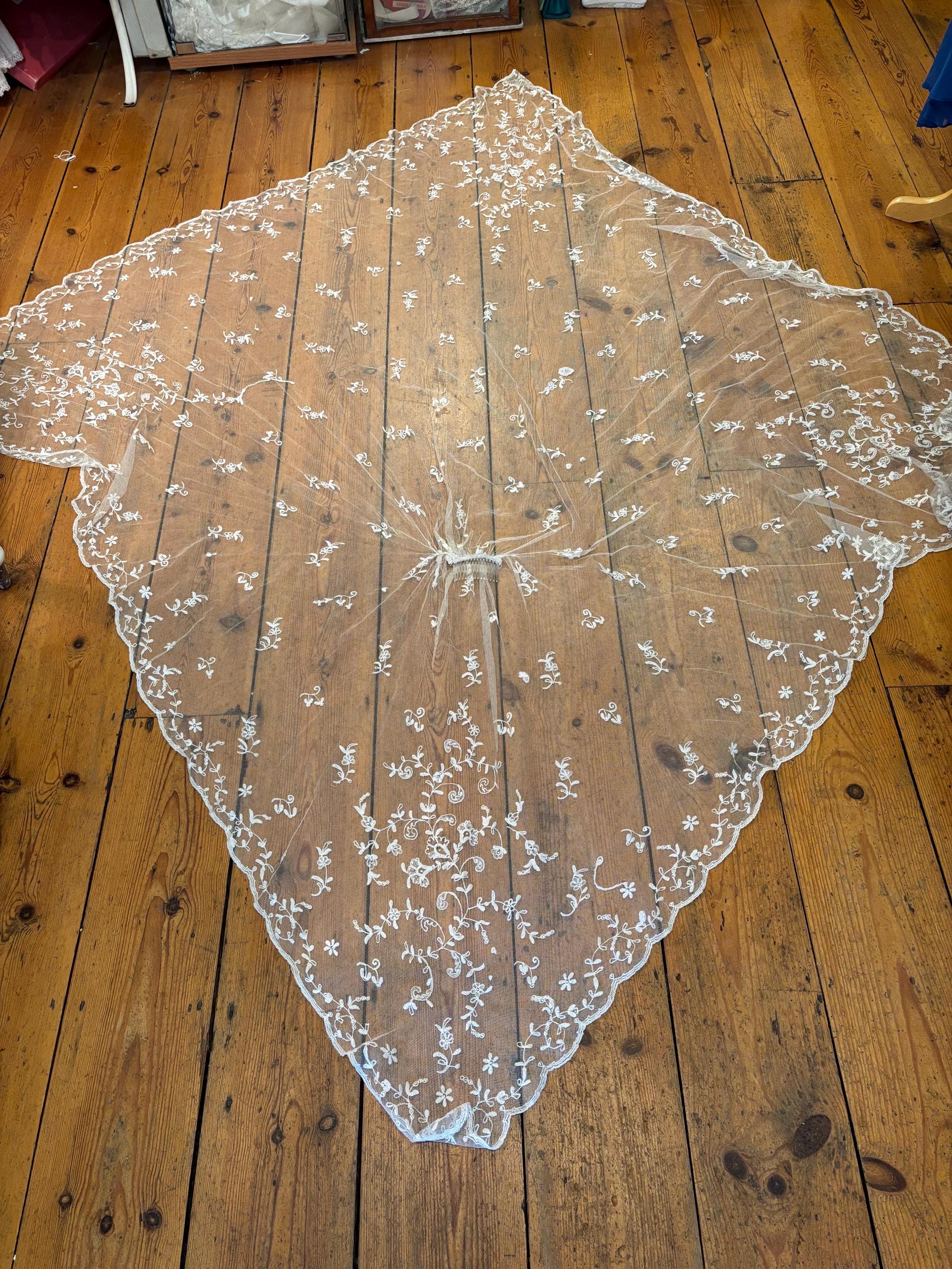 Antique Lace Wedding Veil - Etsy