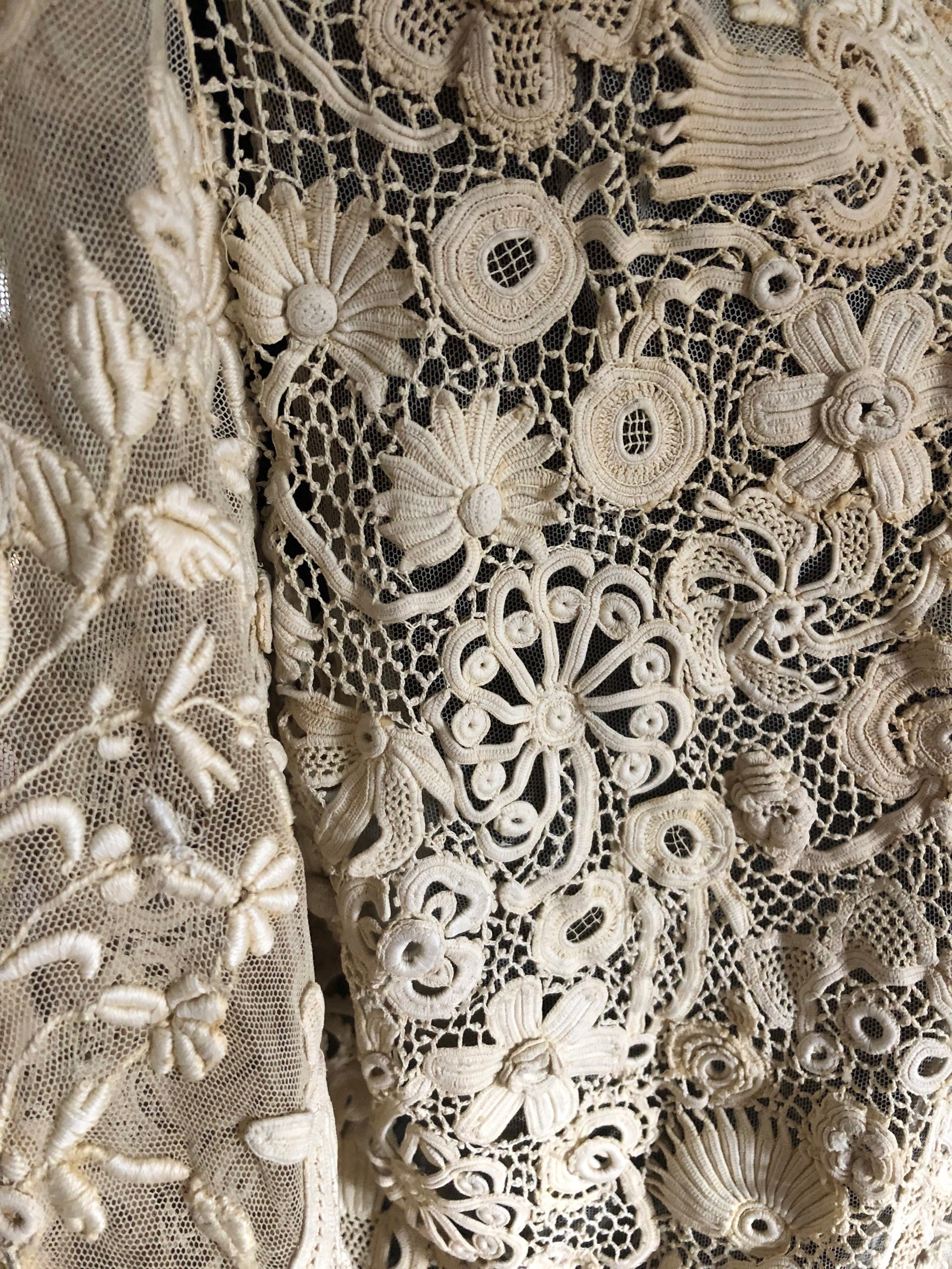 Antique Clones Irish Crochet Lace Bodice Top - Etsy