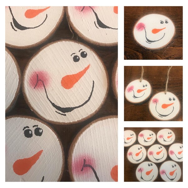 Painted Snowman Face - Etsy