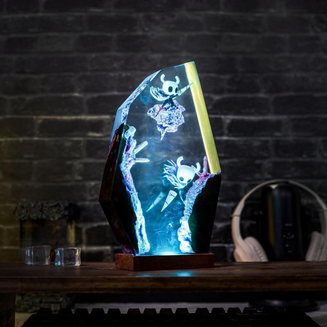 Hollow Knight Resin Lamp | Handmade Diorama Night Light | Indie Game ...