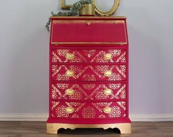 Pink Secretary Desk - Etsy