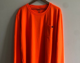 Orange Work Shirt | Etsy