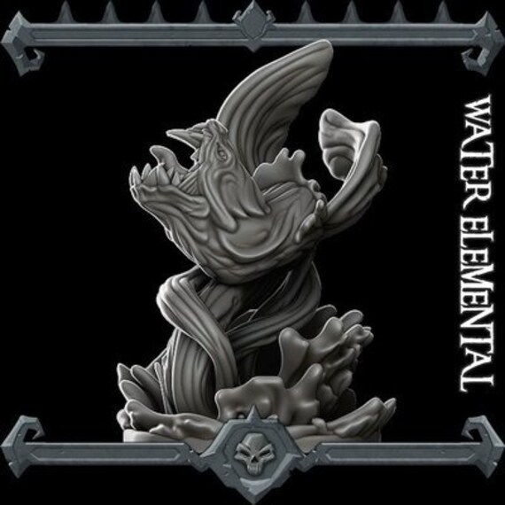 Water Elemental dnd Dungeons and Dragons Pathfinder Dark | Etsy