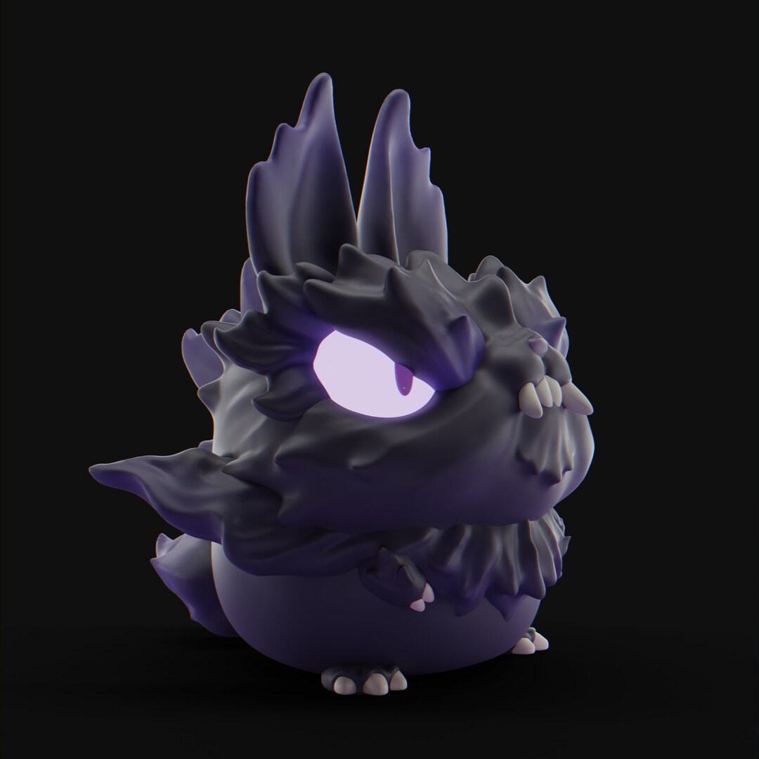 Jumpii the Rabbit Kaiju | Grumpii | Chonki Boi Mini | Art Toy | Chibi ...