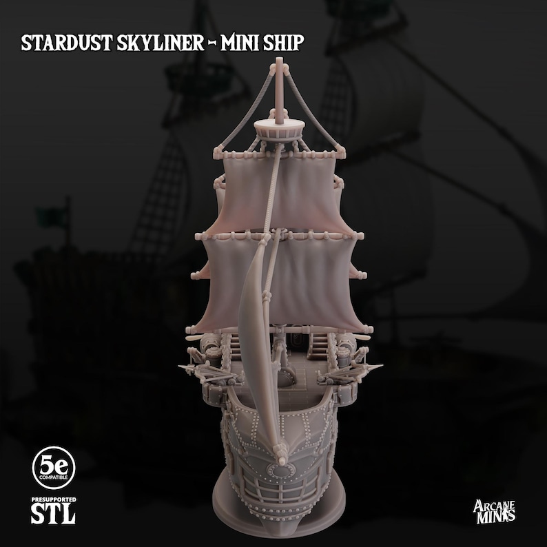Stardust Skyliner - Mini Verison | Arcane Minis -skies of Sordane ...