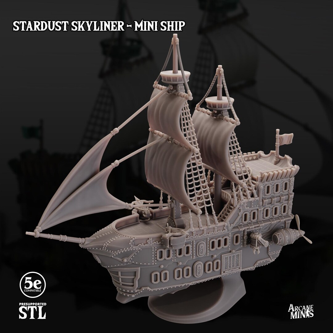 Stardust Skyliner - Mini Verison | Arcane Minis -skies of Sordane ...