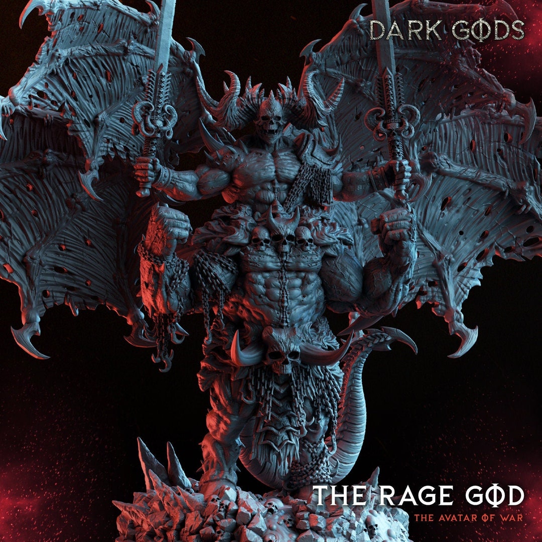 Rage God - Avatar of War | Dark Gods Eternal - Etsy