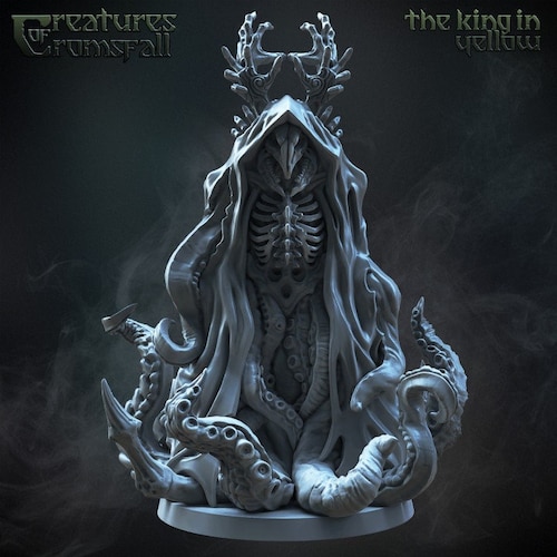 Dnd RESIN Hastur Miniature the King in Yellow Him Who is - Etsy