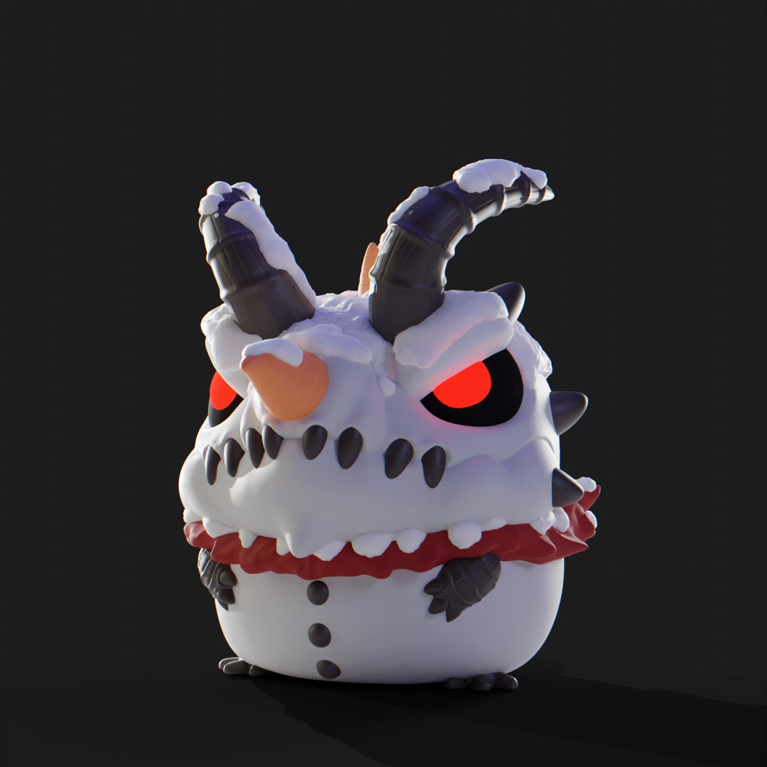 Krampus | Grumpii | Chonki Boi Mini | Art Toy | Chibi - Etsy