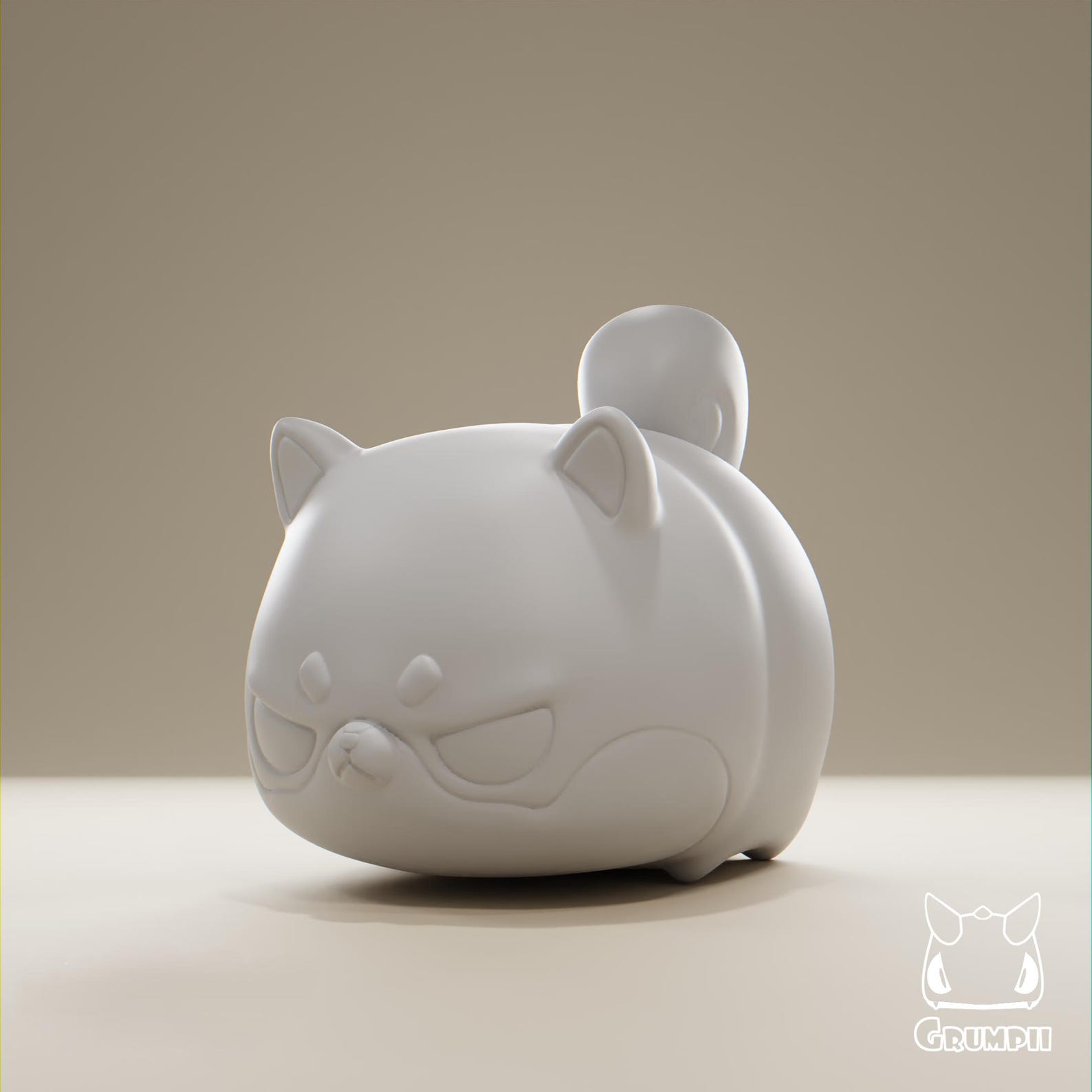 Shiba Inu | Grumpii | Chonki Boi Mini | Art Toy | Chibi - Etsy