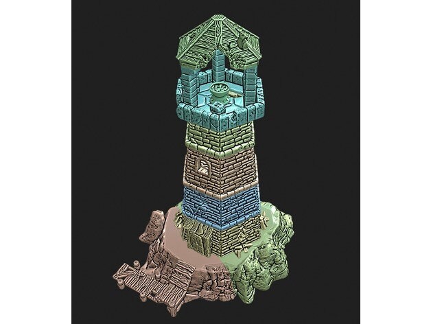 Abandoned Lighthouse EC3D Dnd 5E Dungeons and Dragons - Etsy