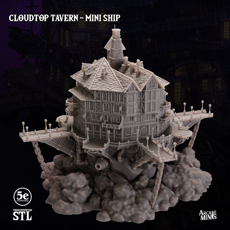 Cloudtop Tavern- Mini Verison | Arcane Minis - Skies of Sordane ...