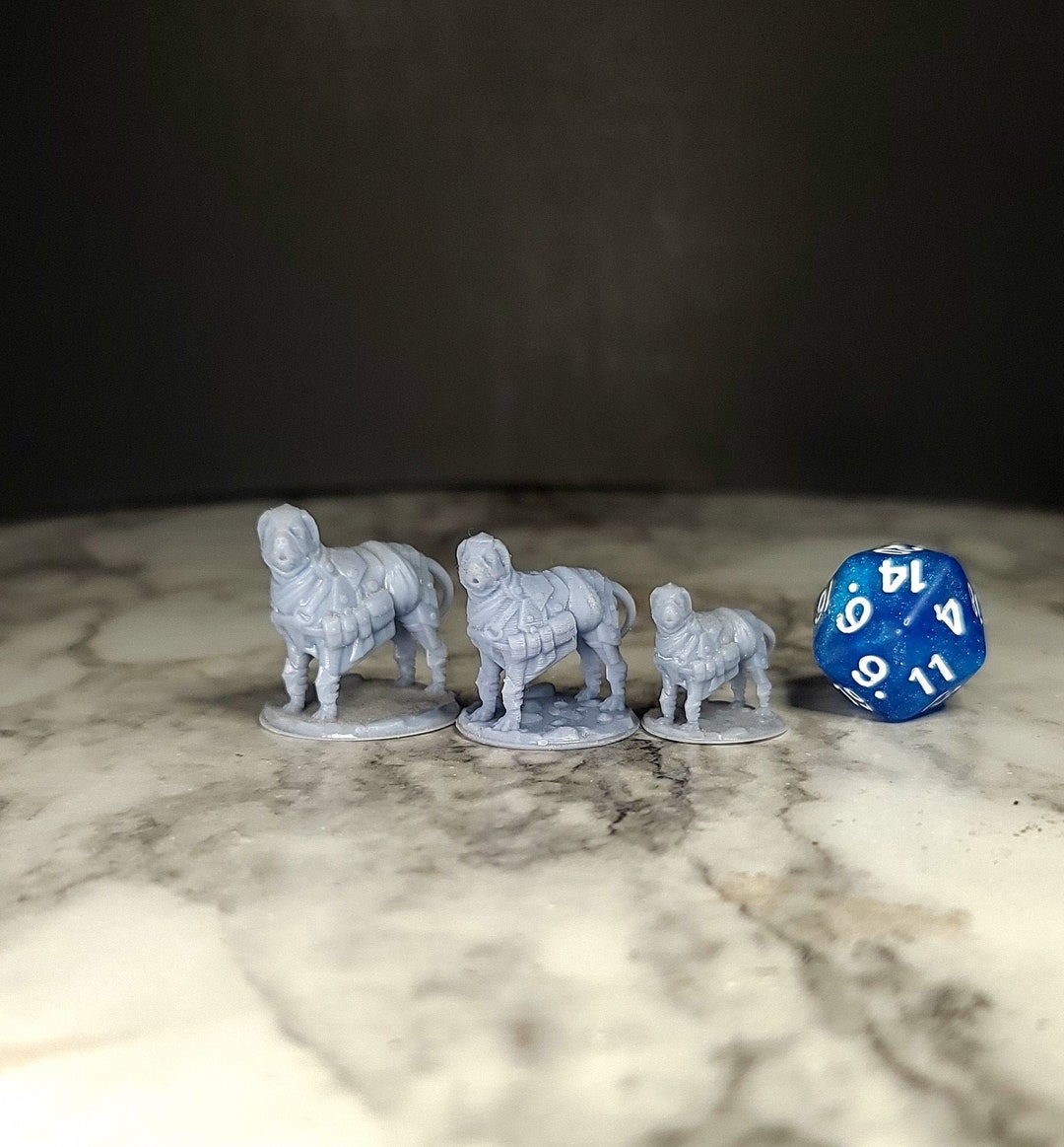 Armored War Dog RESIN Mastiff wargaming Monster Rocket Pig Games D&D - Etsy