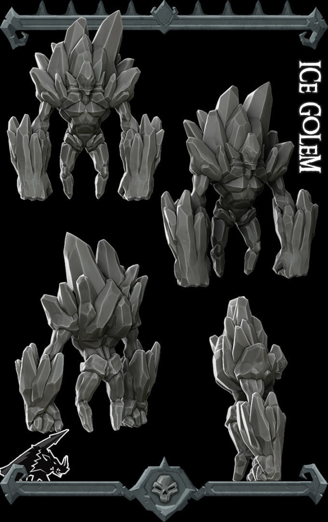 Ice Golem / Ice Giant 5E Dungeons and Dragons Pathfinder | Etsy