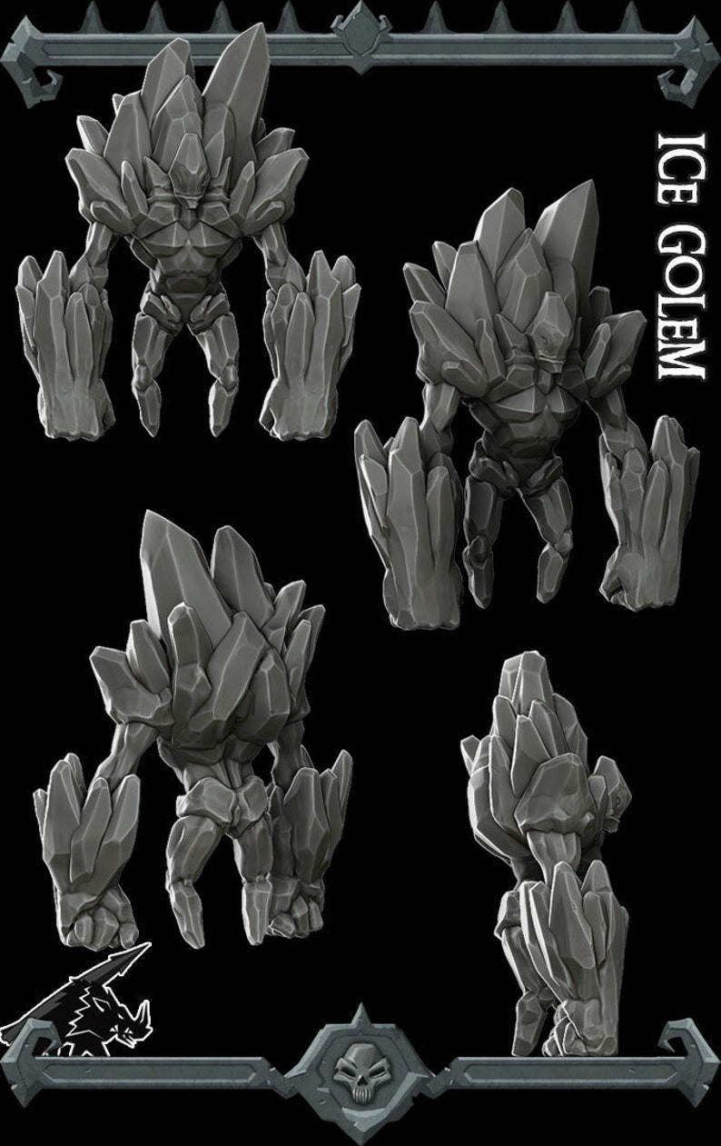 Ice Golem / Ice Giant 5E Dungeons and Dragons Pathfinder | Etsy