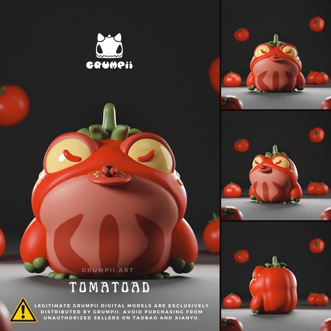 Tomatoad - A Tomato Bitten by a Toad | Grumpii | Chonki Boi Mini | Art ...