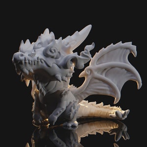 Fiery Dragon | Grumpii | Chonki Boi Mini | Art Toy | Chibi - Etsy