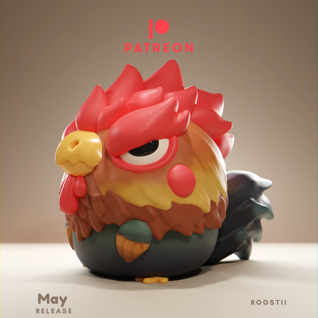 Roostii | Grumpii | Chonki Boi Mini | Art Toy | Chibi - Etsy